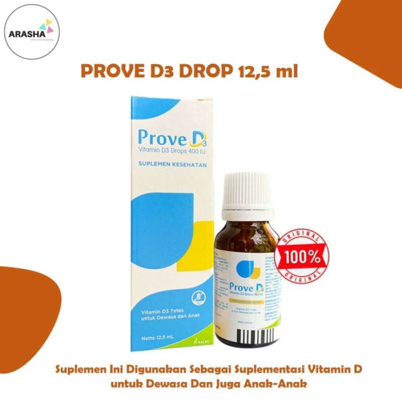 Promo Prove D3 Drop Vitamin D3 400 Iu Tetes 12.5 Ml Untuk Dewasa Dan ...