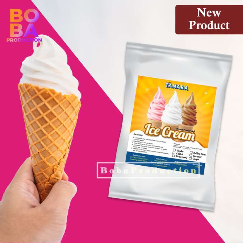 Promo Soft Ice Cream Powder 1kg - Ice Cream - Boba Production Diskon 33 ...