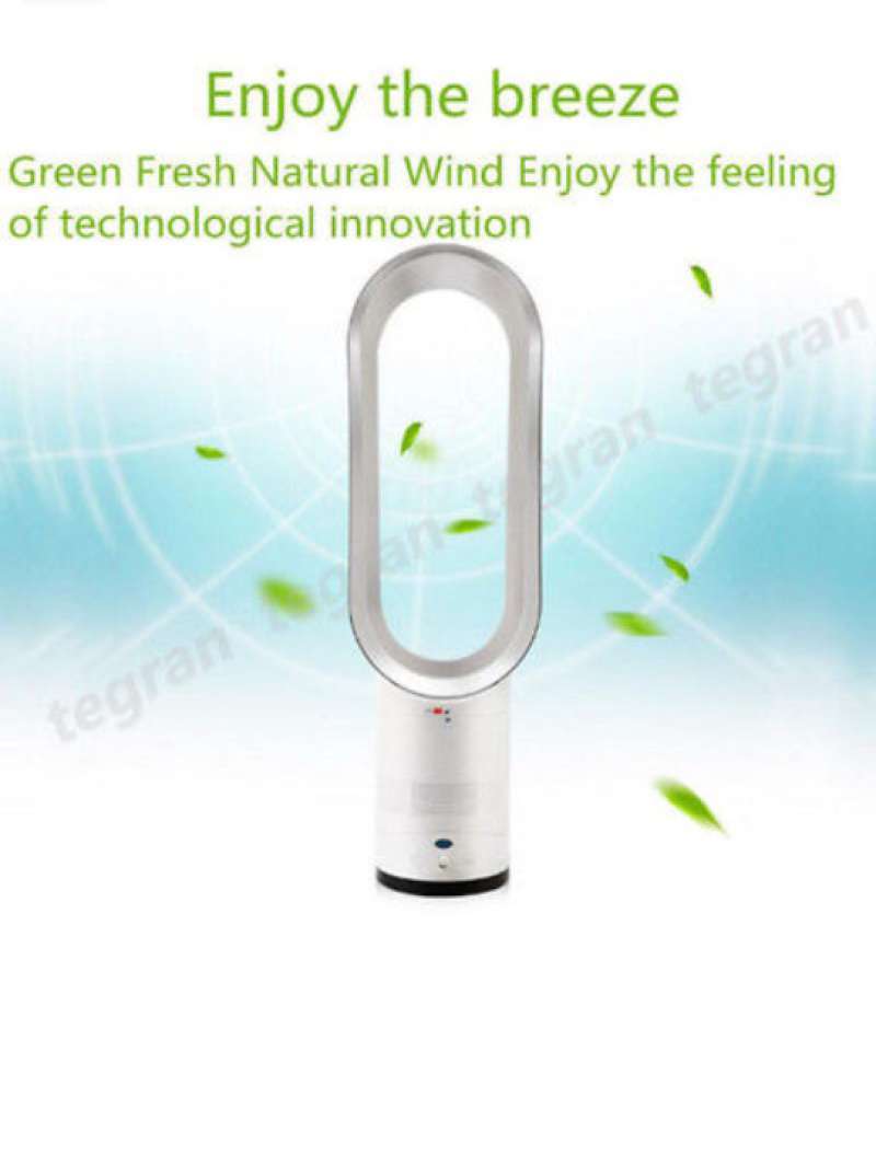 Promo Bladeless Silver Fan 16'' Remote Control Kid Airflow Cooling Fan ...