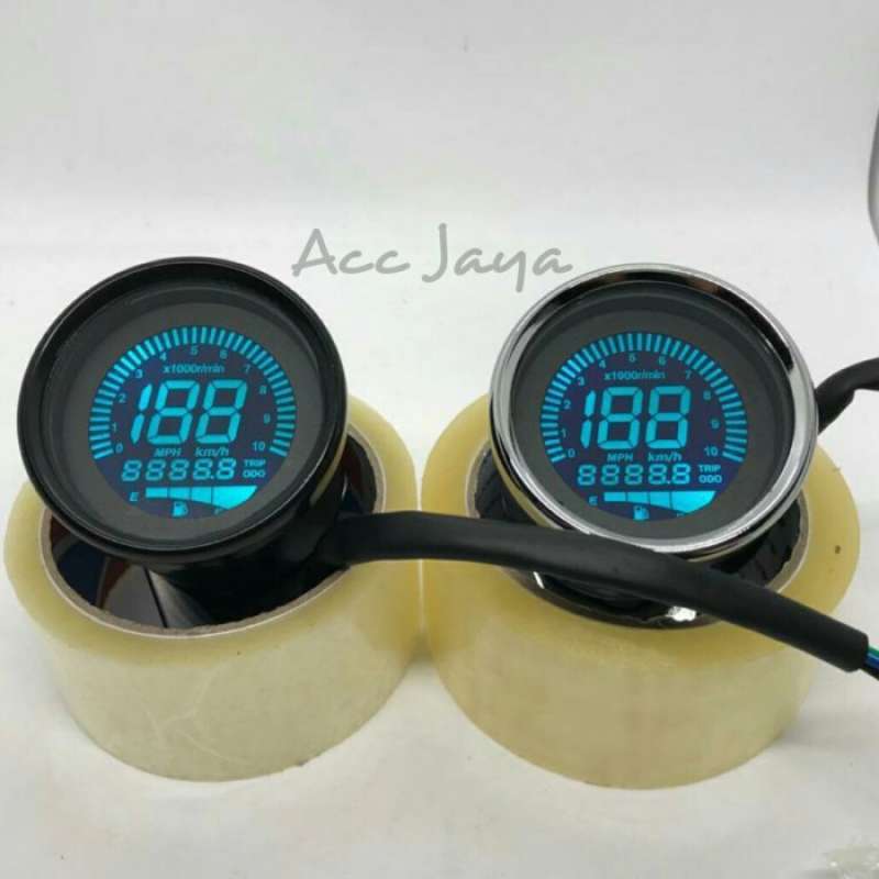 Promo Speedometer Komplit Digital Led 4in1 Km Fuelmeter Digital ...