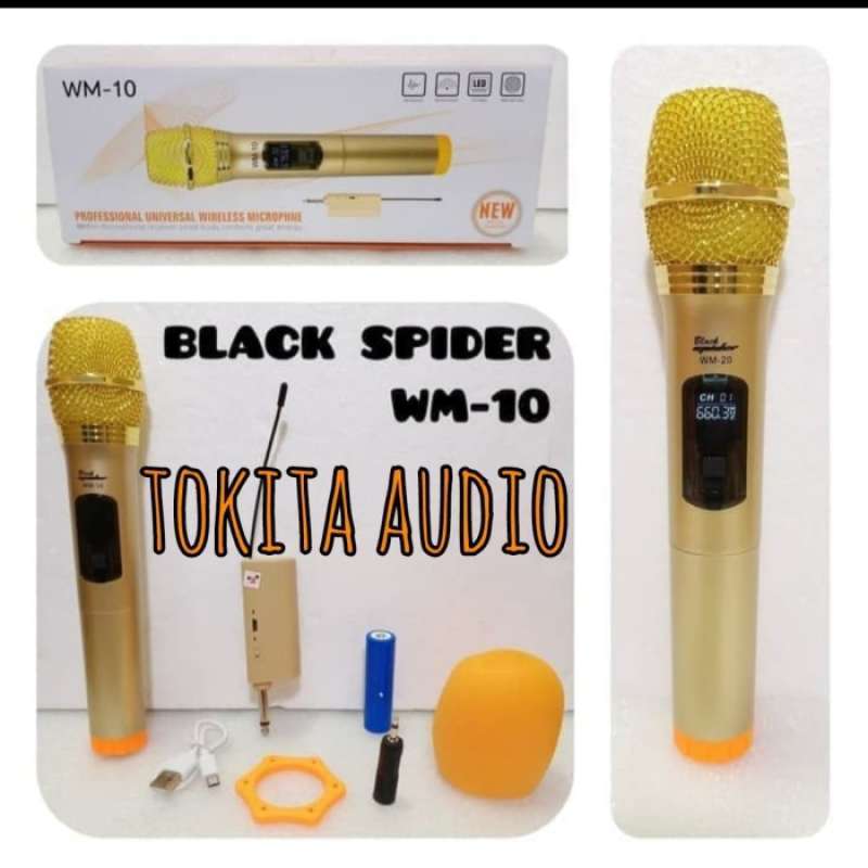 Promo Mic Wireless Black Spider Wm10 Blackspider Wm10 Single Mic Diskon 23% Di Seller Biabia ...