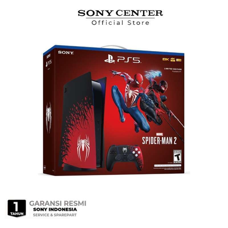 Jual Playstation 5 Ps5 Disc Console Bundle Marvel Spiderman 2 Spider ...