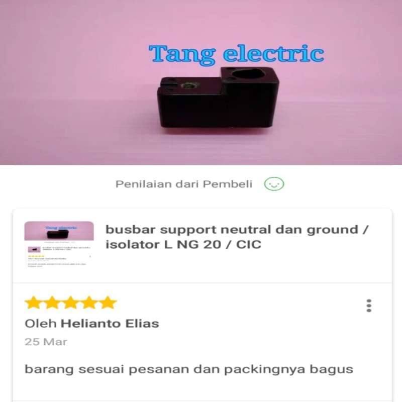 Promo Busbar Support Neutral Dan Ground / Isolator L Ng 20 / Cic Diskon 23% Di Seller Amega ...