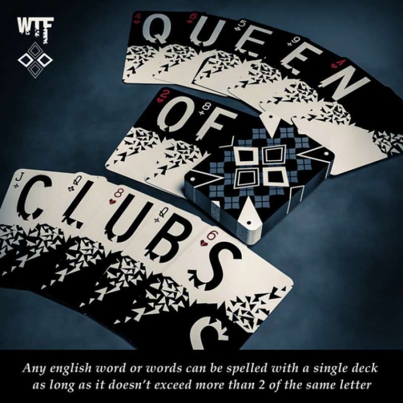 Promo Kartu Remi Import Wtf Cardistry Black And White (playing Cards ...
