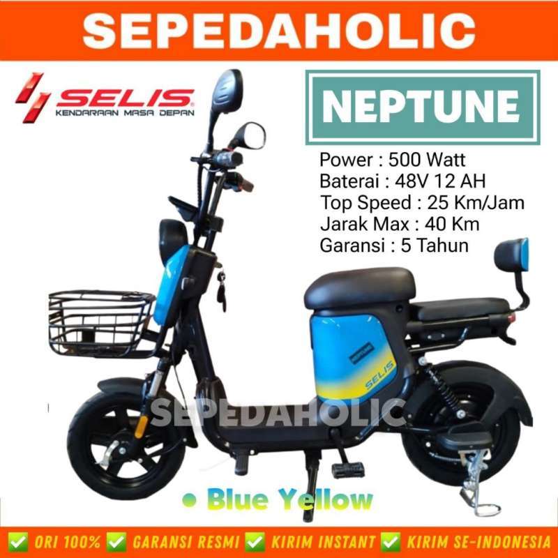 Promo Sepeda Listrik Selis Neptune 500 Watt 12 Ah Electric E Bike ...