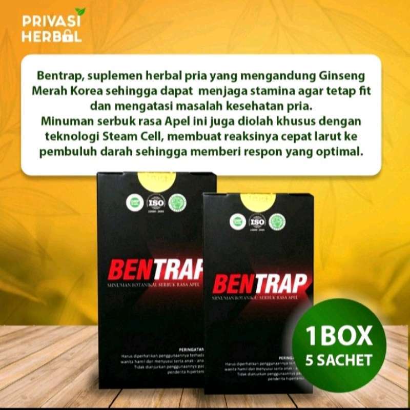 Promo Bentrap 100% Asli Orinal Minuman Rasa Gingseng Merah 5sachet ...