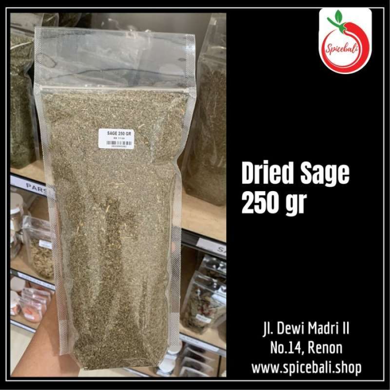 Promo Dried Sage Leaves 250 gr / Dry Sage Flakes / Daun Sage Kering ...