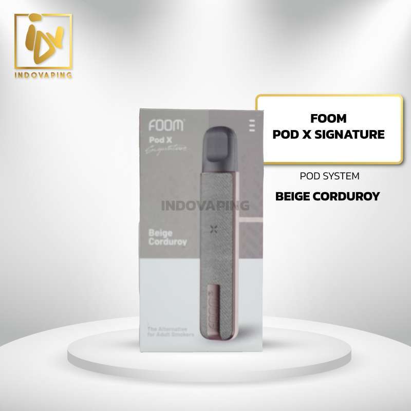 Jual Pod Vapor Vape - Foom Pod X Signature Kit 600mah - Beige Corduroy ...