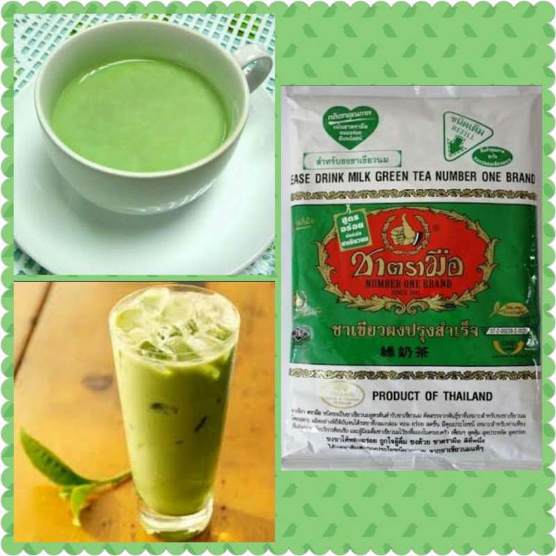 Jual Thaitea Thai Green Tea Number One Brand Cha TraMue Teh Thailand ...