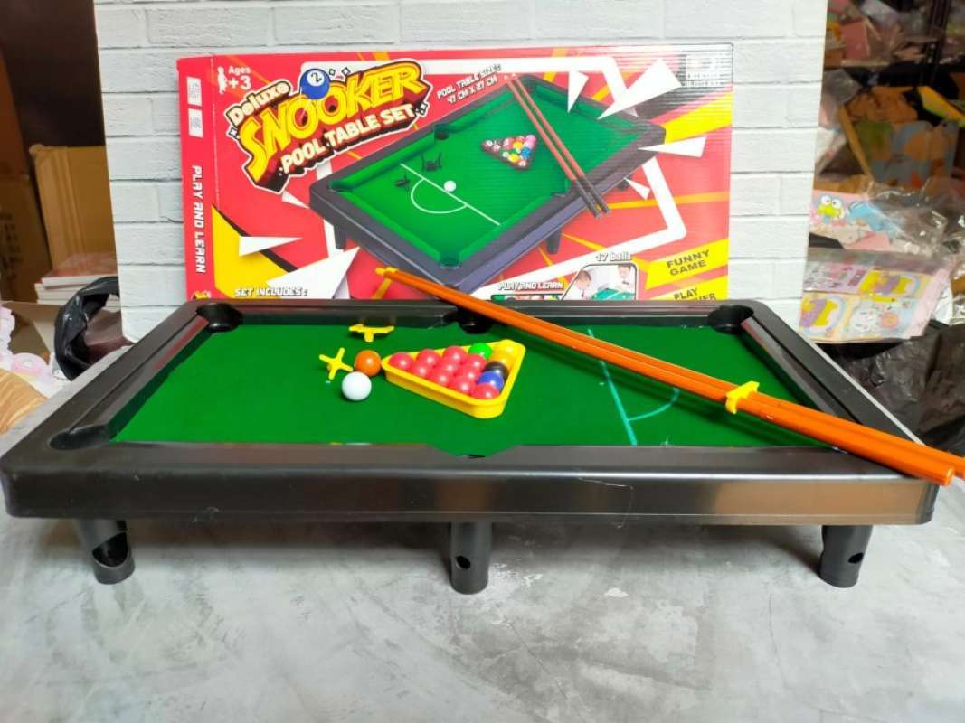 Promo Mainan billiard game JUMBO BESAR deluxe snooker pool table ...