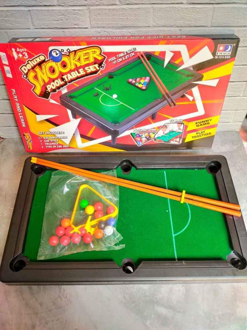 Promo Mainan billiard game JUMBO BESAR deluxe snooker pool table ...