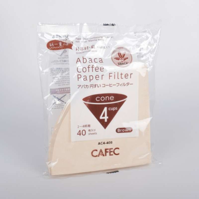 Promo CAFEC ABACA FILTER PAPER 100P SARINGAN KOPI V60 WHITE BROWN AC1 ...