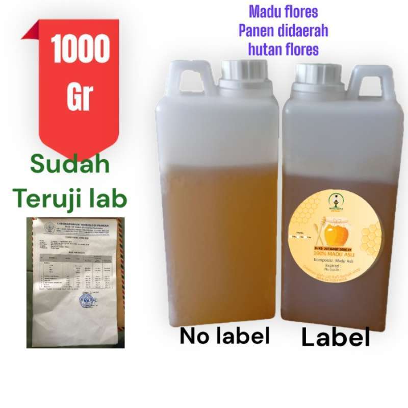 Promo madu asli hutan flores (NTT) uji lab... netto 1kg Diskon 33% di ...