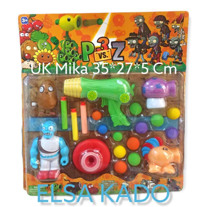 Promo Mainan Plants Vs Zombies Tembak Plant Vs Zombie Figure Action New ...