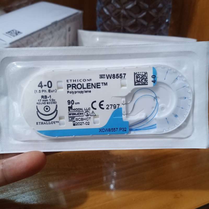 Promo Prolene.4.0 W8557 Dua Jarum Benang Operasi Diskon 23% Di Seller ...
