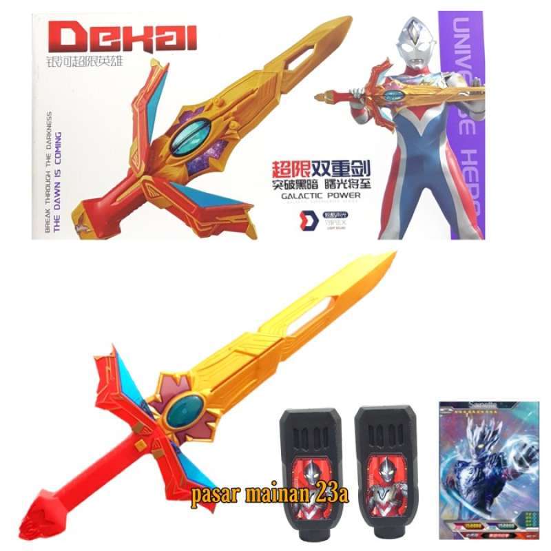 Promo Mainan Pedang Decker Dx Extra Dual Sword Senjata Ultraman Bunyi ...