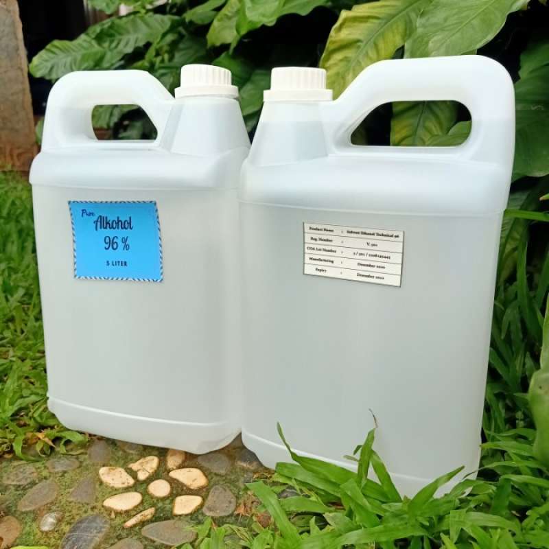 Promo Alkohol 96% 5 Liter Medis Farmasi Industri Ethanol Tecnical Grade ...