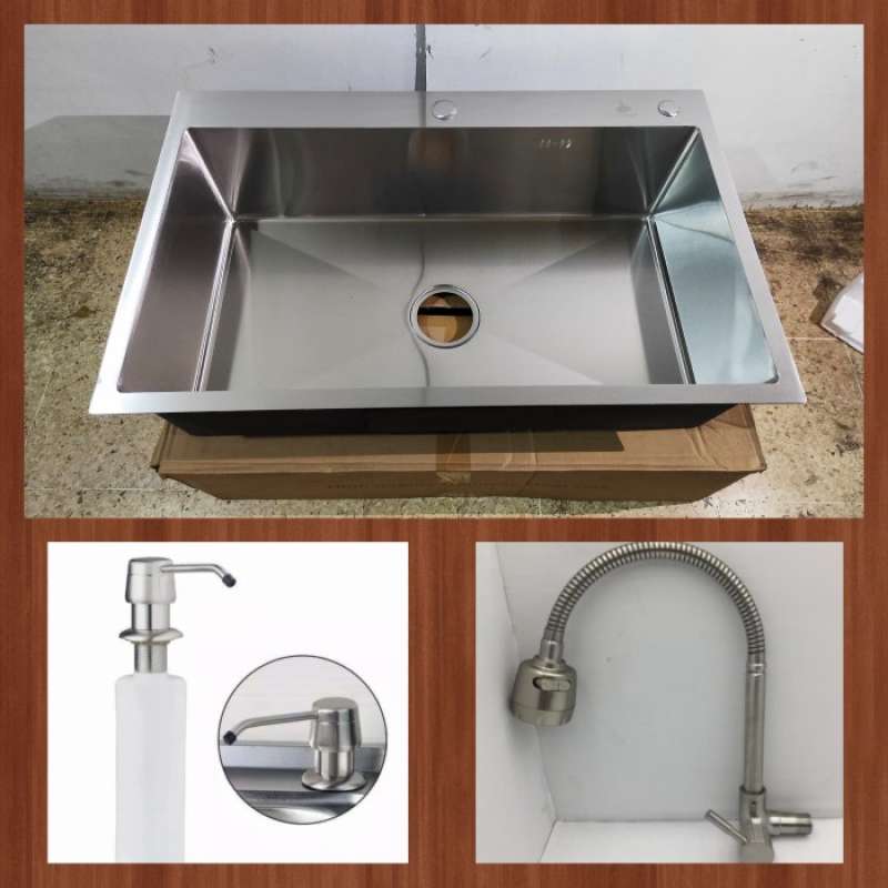 Promo Kitchen Sink 7545/Bak Cuci Piring 1 Lubang Stainless Stell 304 ...