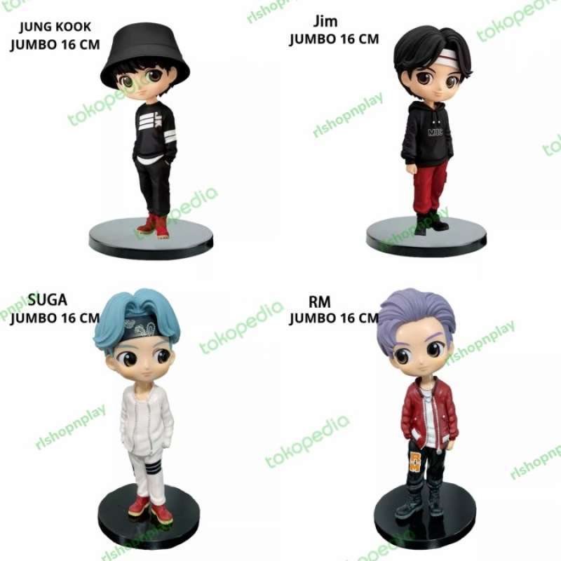 Promo Action Figure Kpop Bangtan BTS BT21 Jimin V Suga RM Jungkok Jin J ...