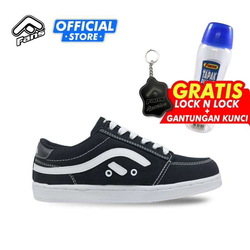 Jual Sepatu sneakers Fans Clasiq 2 BW tapak dijahit karet asli original ...