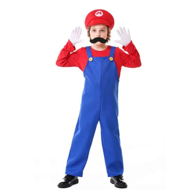 Jual Mario Bros Kostum Super Mario Luigi Cosplay Anak Babymaniashop di ...