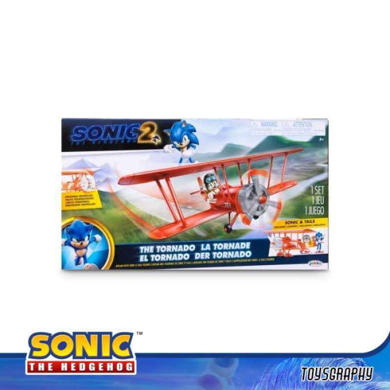 Jual Sonic The Hedgehog Movie 2 The Tornado Airplane With Sonic & Tails ...