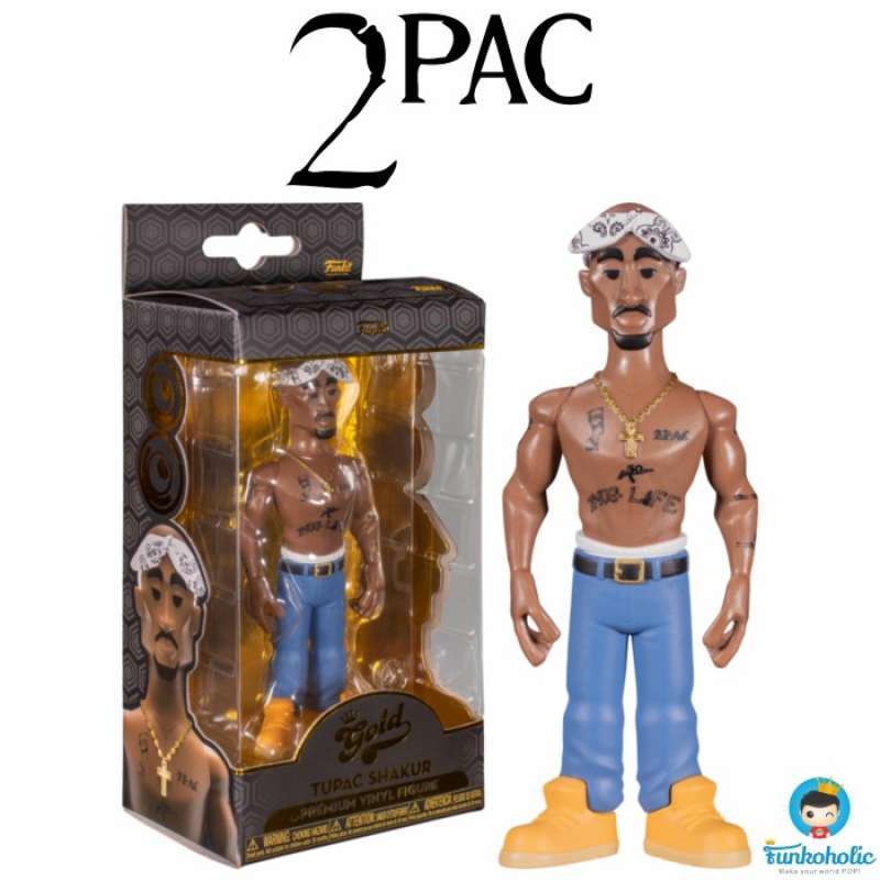 Promo Gold Premium Vinyl Figure Tupac Shakur - Tupac Shakur Diskon 23% ...