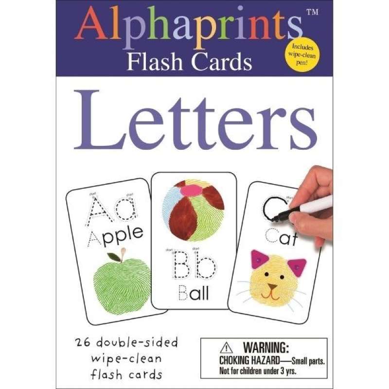 Promo Buku Import-alphaprints: Wipe Clean Flash Cards Letters Diskon 23 ...