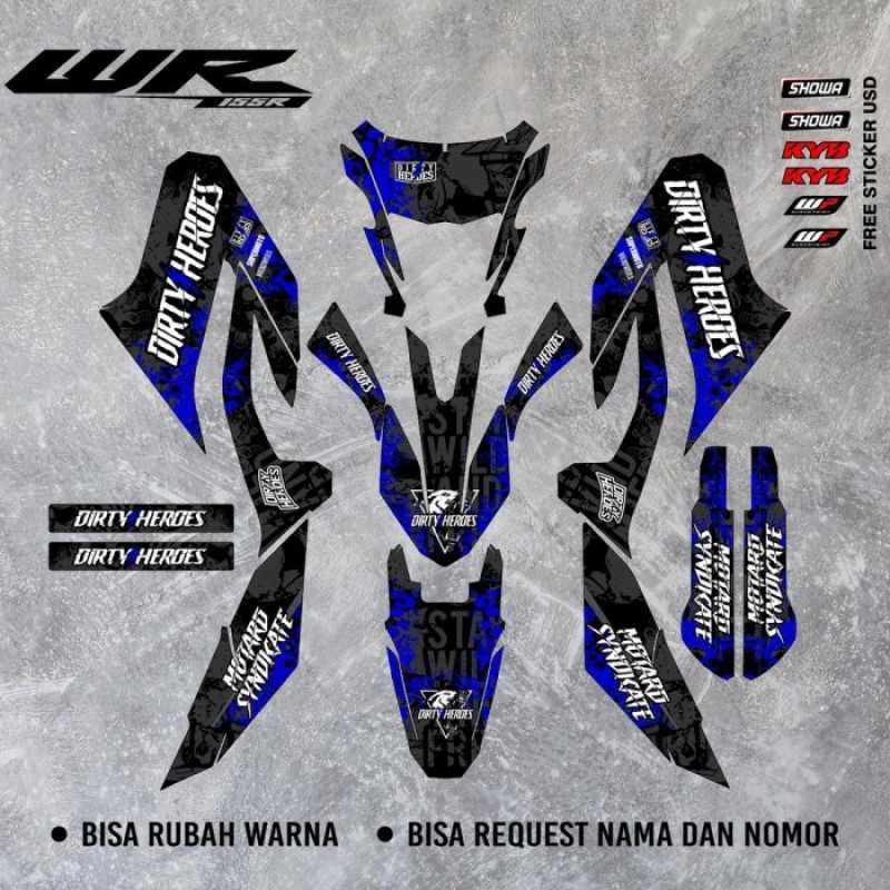 Jual Sticker Decal Yamaha Wr 155 Full Body Premium Dirty Heroes Di ...
