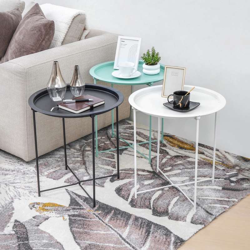 Promo Neo Helios Meja Sisi - Biru Muda End Table Meja Kecil Aesthetic ...