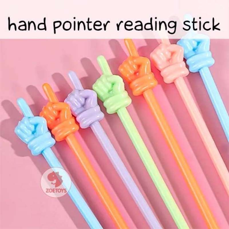 Promo Zoetoys Hand Pointer Reading Stick | Tongkat Penunjuk Papan White ...