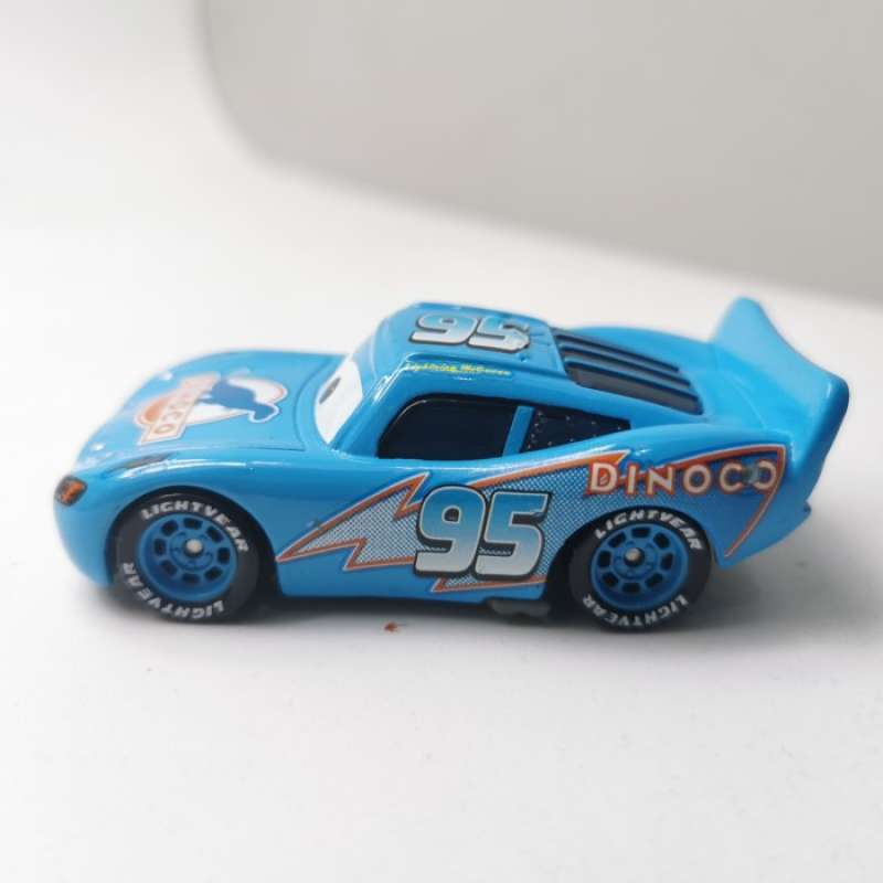 Promo CARS Mattel Disney Pixar dinoco BLUE LIGHTNING McQueen #95 Diskon ...