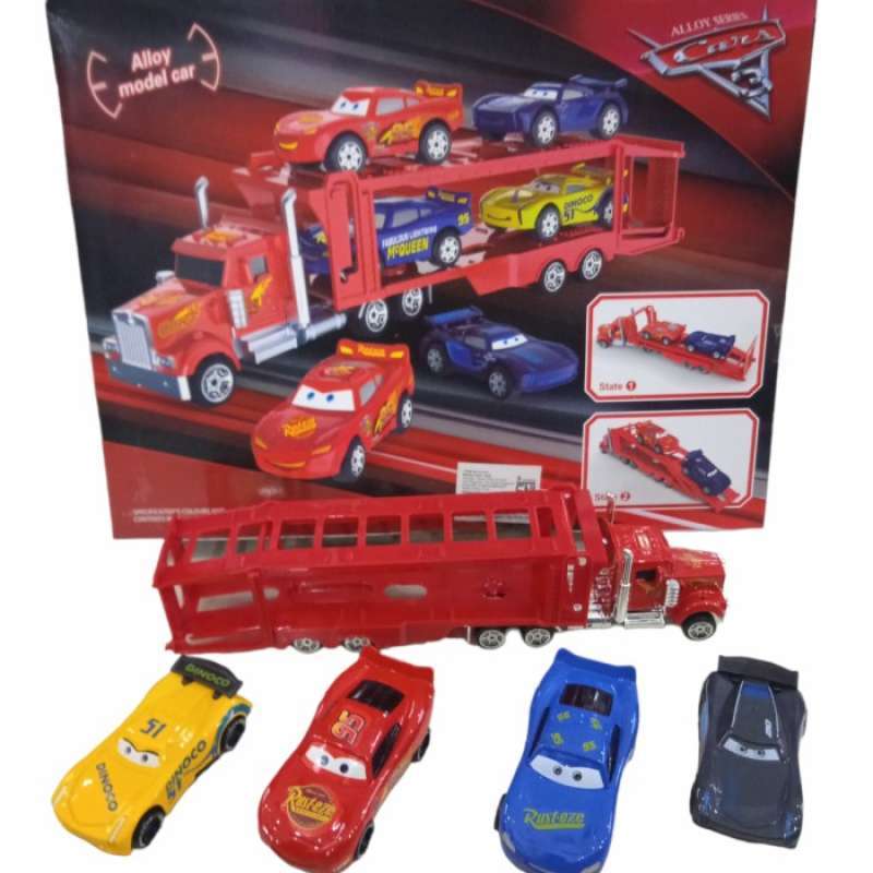 Promo mainan mobil cars mcqueen dan truk mack mobil cars bahan besi ...