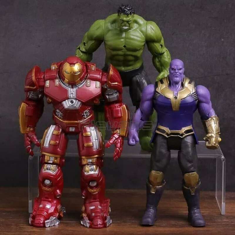 Jual Action Figure Marvel Avengers Thanos Hulk Buster Set 3 Infinity ...