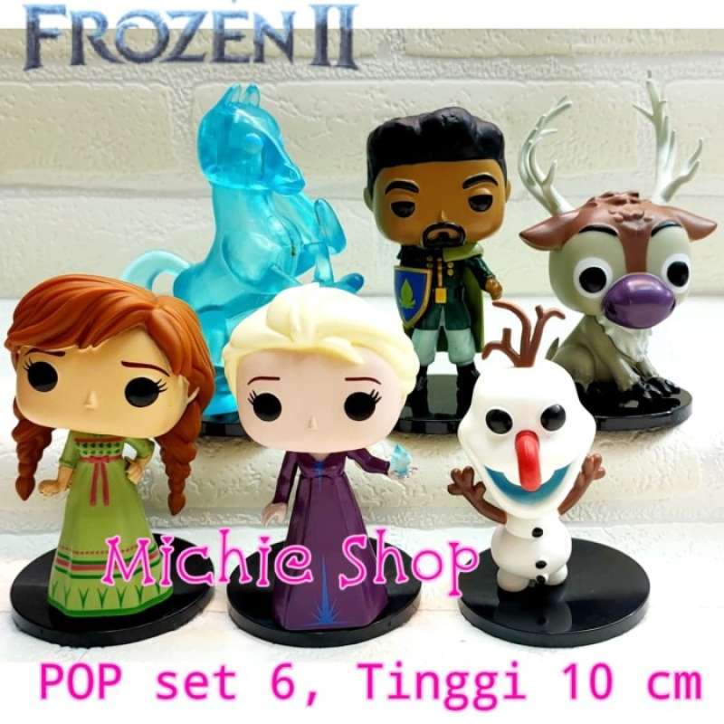 Promo Figure Frozen II (Set 6 POP) Topper Anna Elsa Olaf sven kristoff ...