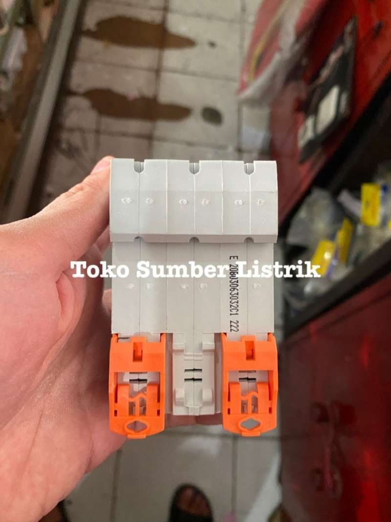 Promo Mcb 3phase sikring 3p 10a 16a 20a 25a 32a 40a 3 phase induk 6kA ...