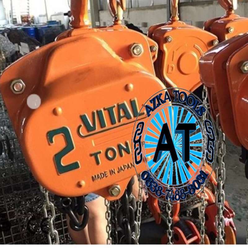 Promo Vital Chain Block Takel 2 ton x 7meter Chain Hoist Vital 2T x 7M ...