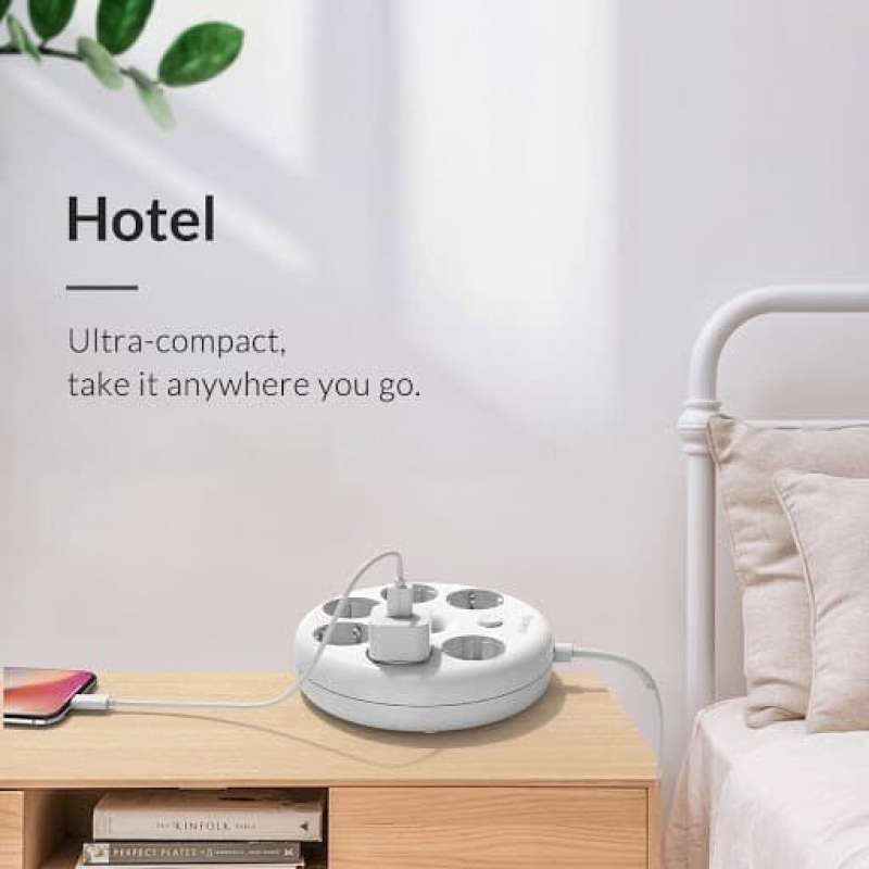 Promo Power Strip Round CO 6 Slot ODR-6A-10A-ID - Stop Kontak Listrik ...