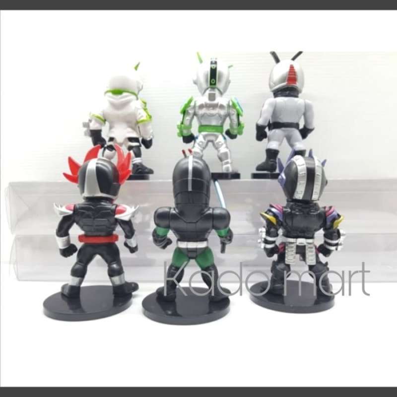 Promo MINI FIGURE ACTION KAMEN RIDER SET 6 TOPPER CAKE BAJA HITAM ...