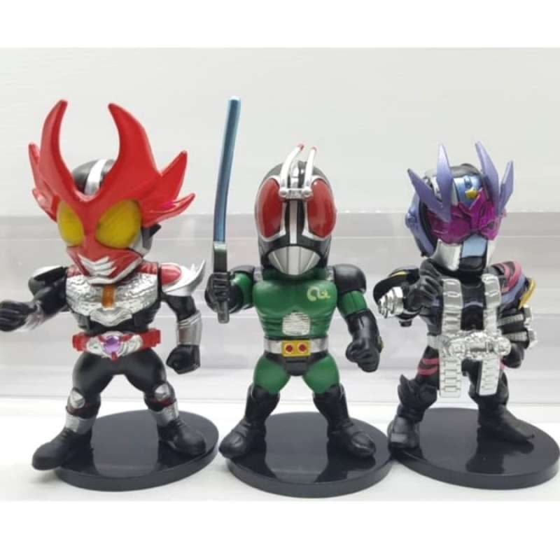 Promo MINI FIGURE ACTION KAMEN RIDER SET 6 TOPPER CAKE BAJA HITAM ...
