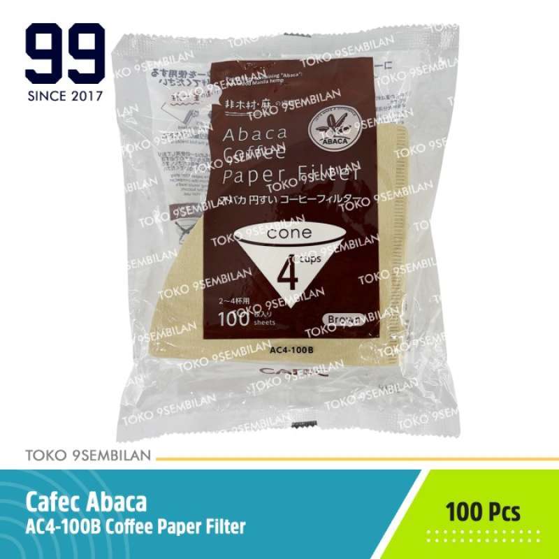 Promo Cafec Abaca Coffee Paper Filter 02 AC4-100B Kertas Saringan Kopi ...