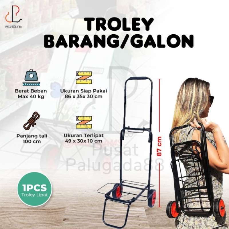 Promo Troley Lipat Galon Troli Aqua Trolly Bawa Gas Barang Dus Box ...