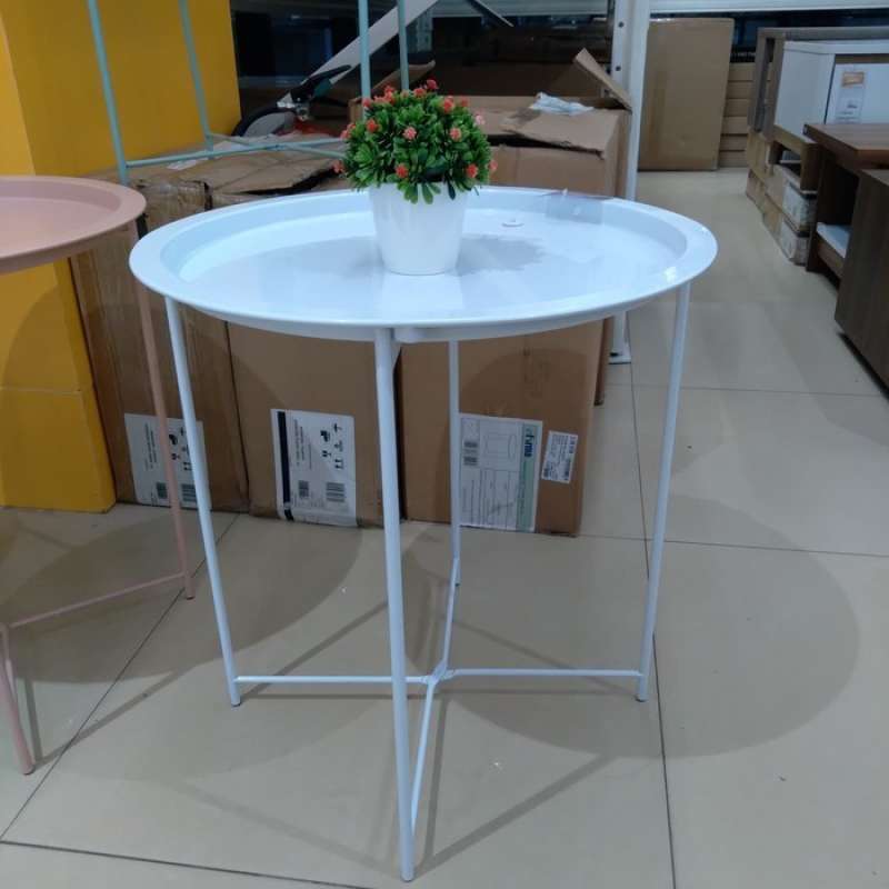 Promo Meja Tamu Informa Neo Helios Putih Meja Sudut End Table Meja ...