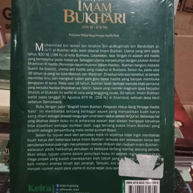 Jual Biografi Imam Bukhari Jilid 1 - Yahya Ismail di Seller Samudra ...