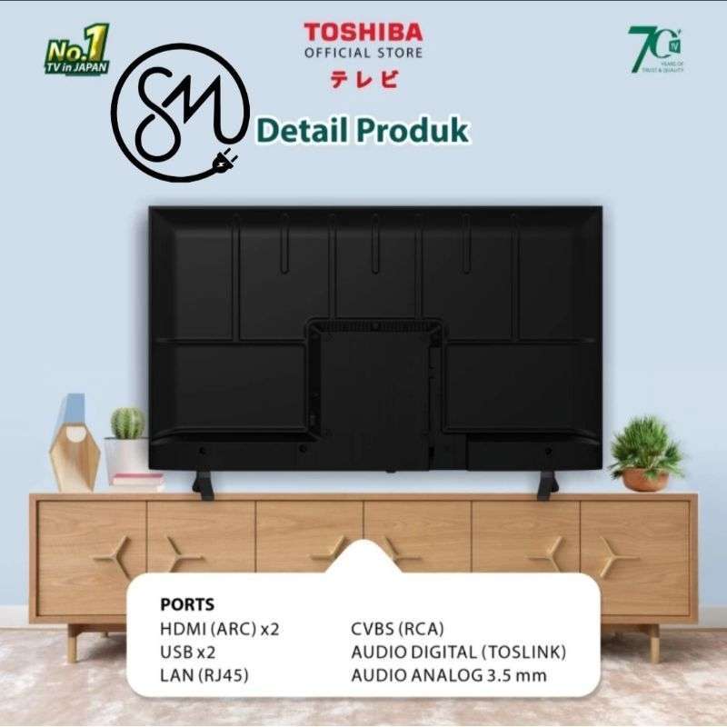 Jual LED TV Toshiba 32S25KP 32 inch digital Free Bracket di Seller Sinar Matahari SM AMIN ...