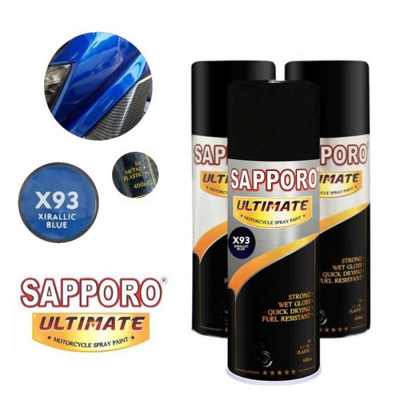 Jual Pilox Sapporo Ultimate Xirallic Blue X93 Cat Semprot Biru Pilok ...