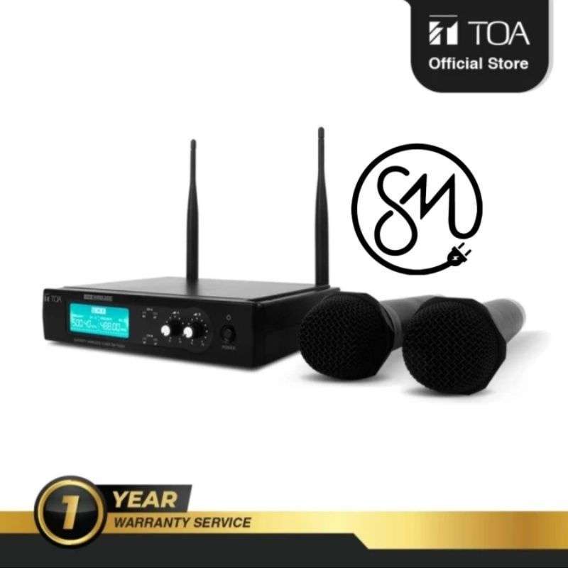 Jual Toa Zw-t502h-as Wireless Microphone 2ch Handheld Zwt502has Mic Di ...