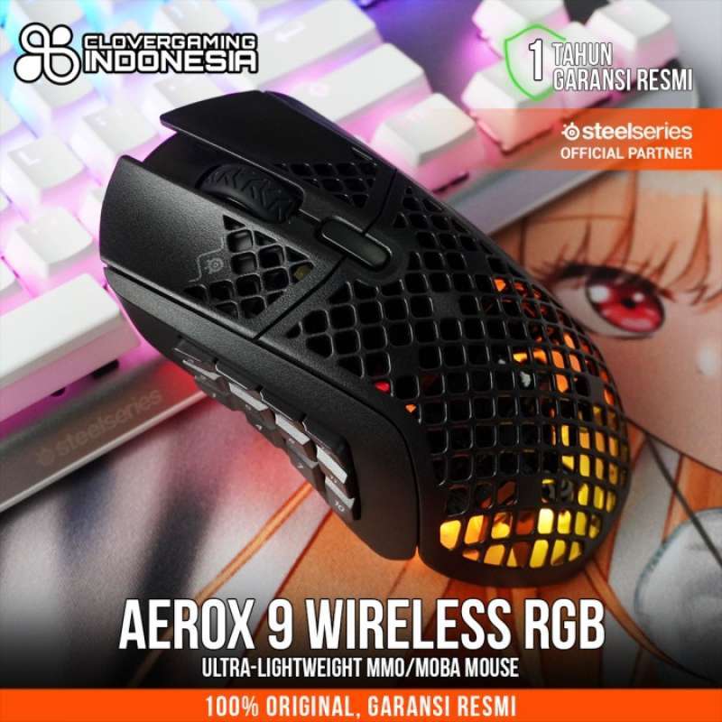 Promo Steelseries Aerox 9 Wireless RGB - Ultra Lightweight Gaming Mouse ...