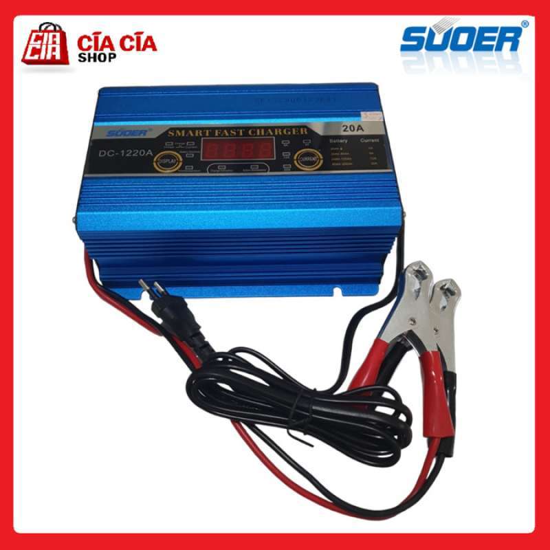 Promo Smart Fast Charger Aki Suoer 12V 20A Dc-1220A Casan Accu Aki ...