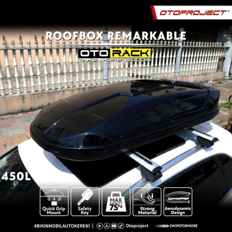 Jual Roof Box Roofbox Bagasi atas OTORACK model Remarkable 450L di ...